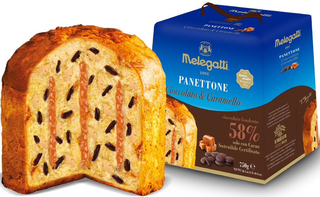 Панеттоне Melegatti Шоколад та Карамельний Крем 750 г купити в магазині ...