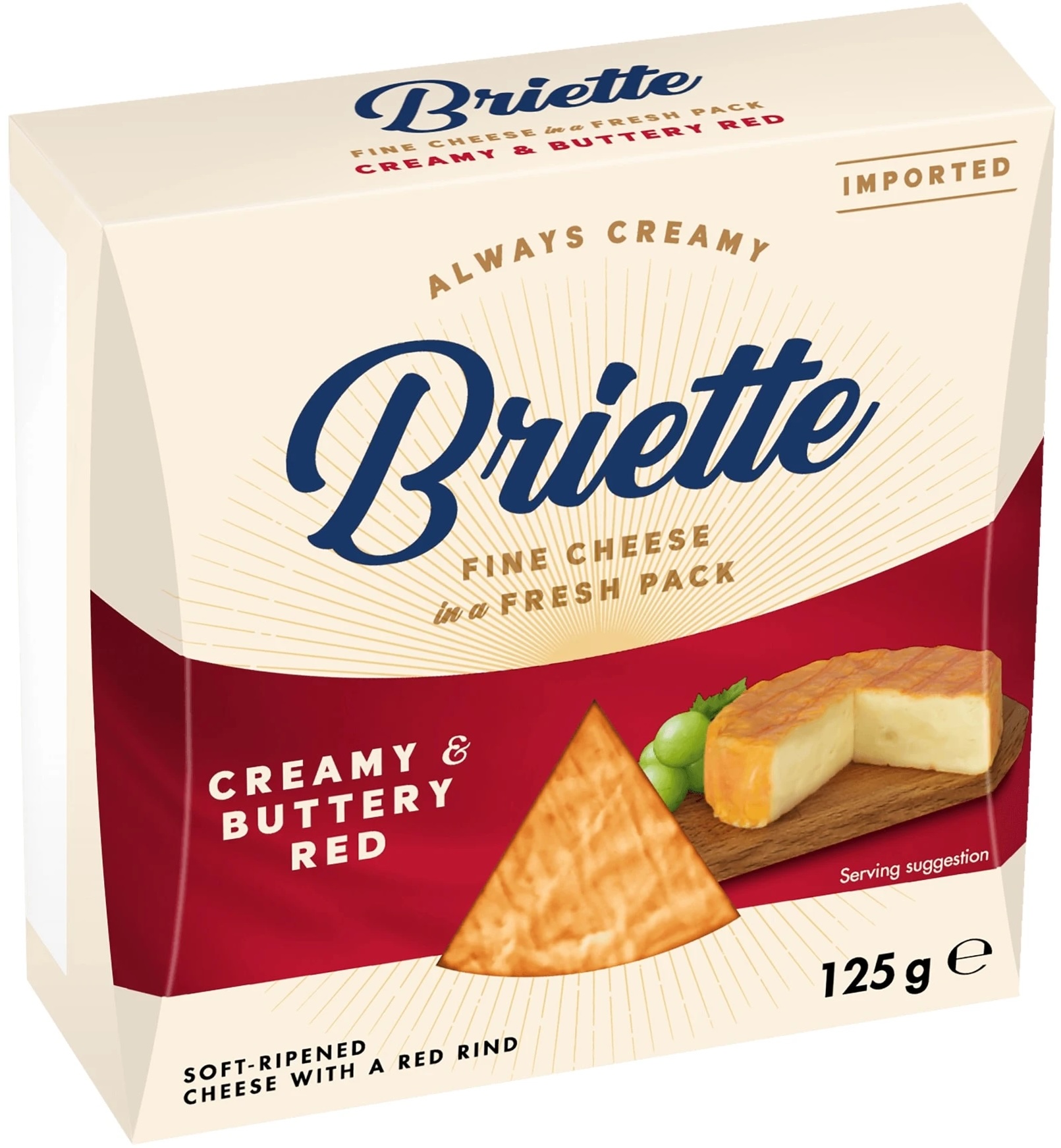 Briette Сир Брієтте з пліснявою Creamy & Buttery Red Сир 60% 125 г ...